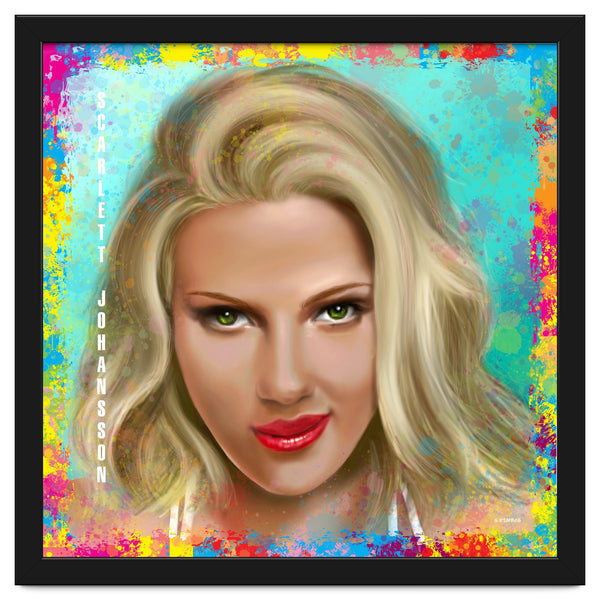 Scarlett Johansson Art Print By Srimbas Arthaus 9349