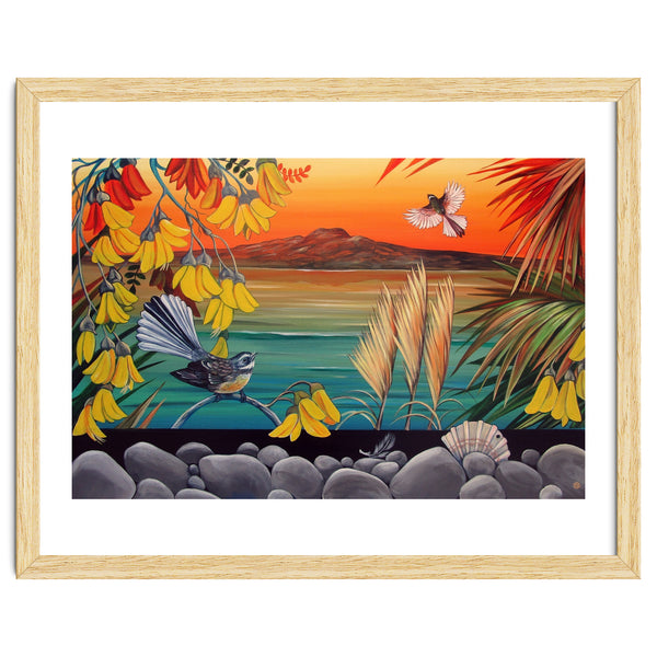 Rangitoto Sunset Art Print by Irina Velman | arthaus