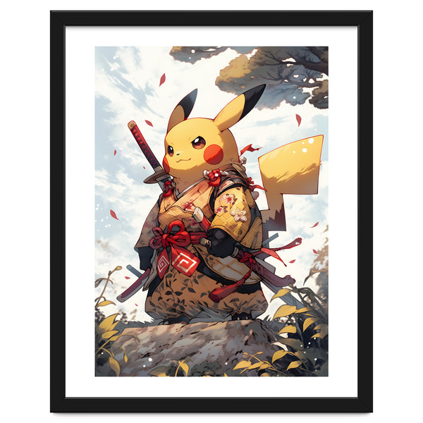 Pikachu Pokemon Samurai Art Print by TLeopard | arthaus