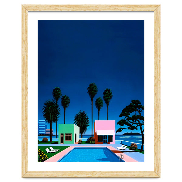 Hiroshi Nagai - City Pop , Vaporwave Aesthetic Art Print by William ...