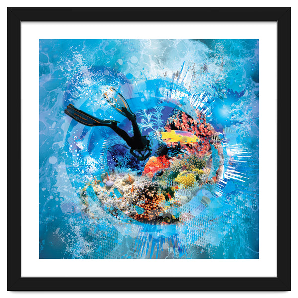 Scuba Diver Art Print by Wild Style | Arthaus