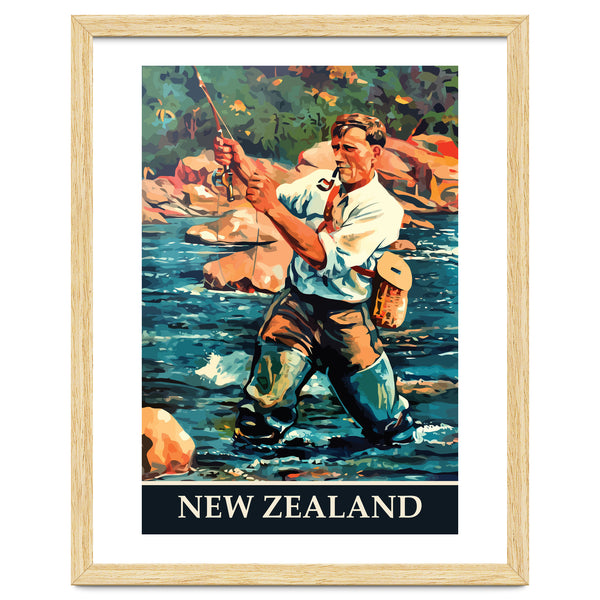 New Zealand Fishing Art Print by Hermes | Arthaus