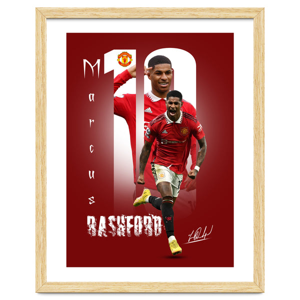 Marcus Rashford Art Print by Xbox Bronis | Arthaus