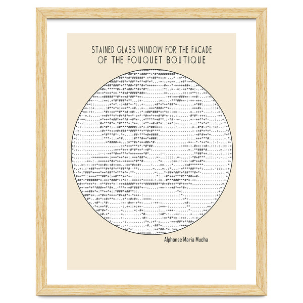 Stained Glass Window (ascii Art) Art Print by Doa Project | Arthaus