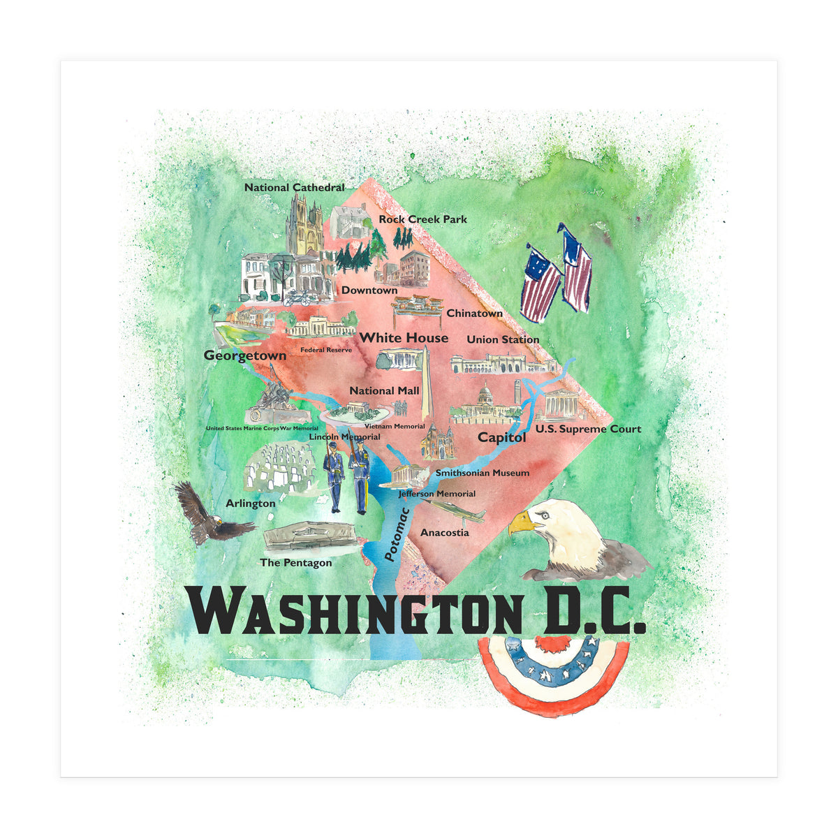 Map Of Washington Dc Tourist Spots - Infoupdate.org