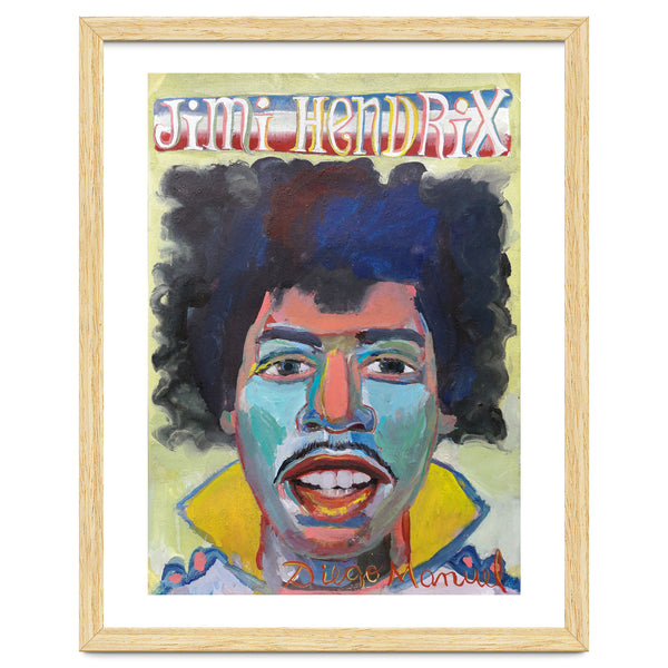 Jimi Hendrix 6 Art Print by Diego Manuel Rodriguez | Arthaus