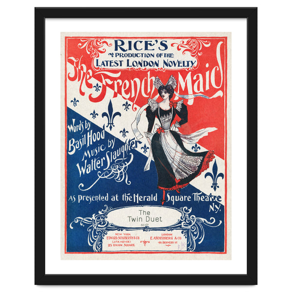 The French Maid - Production Advertisement Art Print by Nook Vintage ...