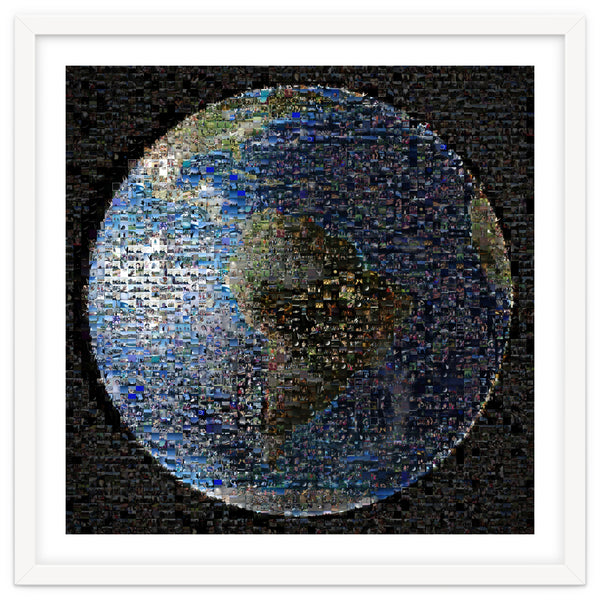 Collage of Earth Art Print by liesjes | arthaus