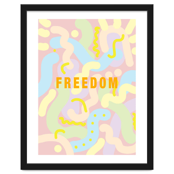 Freedom Swirl Pastel Art Print by Vasare Nar | Arthaus