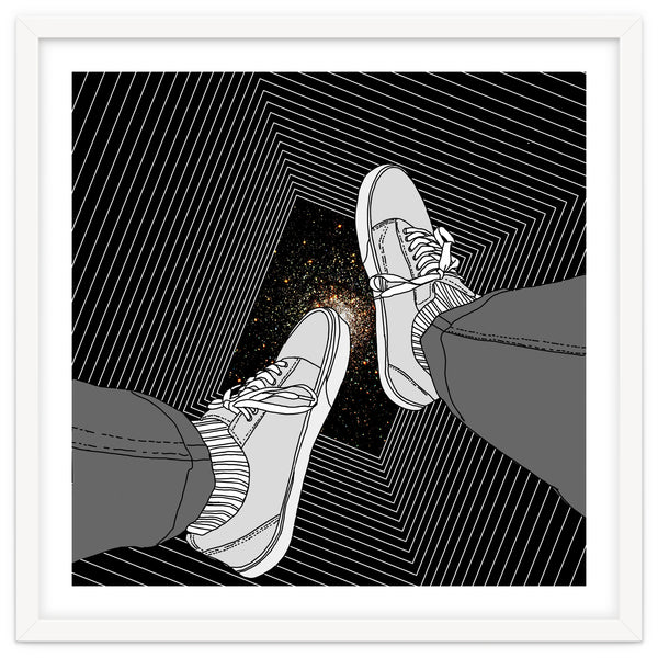 Falling into Abyss Art Print by what a life studio | Arthaus