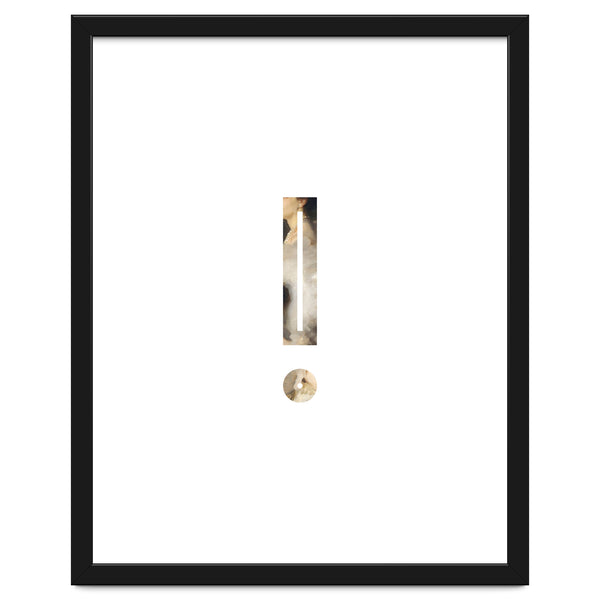 Letter / punctuation mark ! - (Impress) exclamation mark Art Print by ...