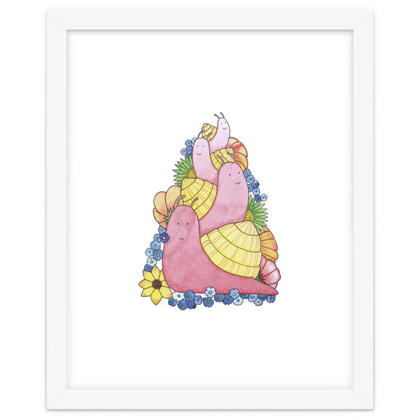 Snail Triangle Art Print by Cheeky Chops Art | Arthaus