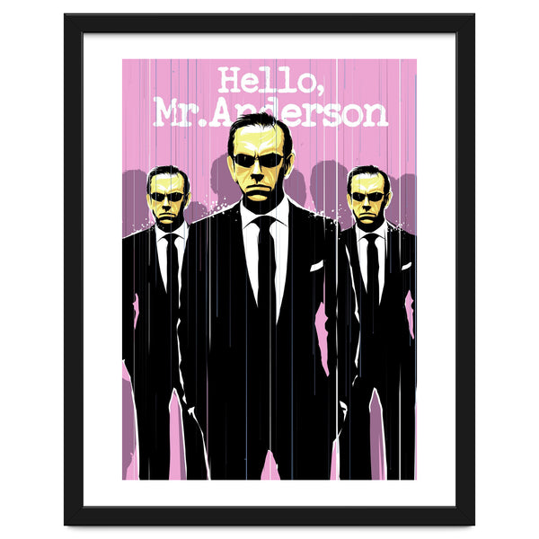 Hello Mr Anderson Matrix movie poster Art Print by 2ToastDesign | Arthaus