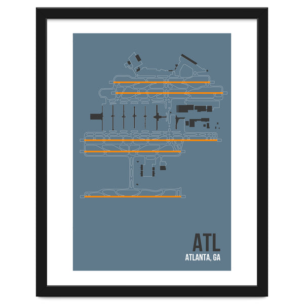 Atlanta Airport Layout Art Print by 08 Left | arthaus