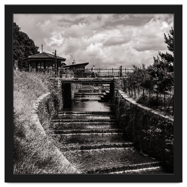 Crossing the Weir Art Print by Ray Morgan | Arthaus