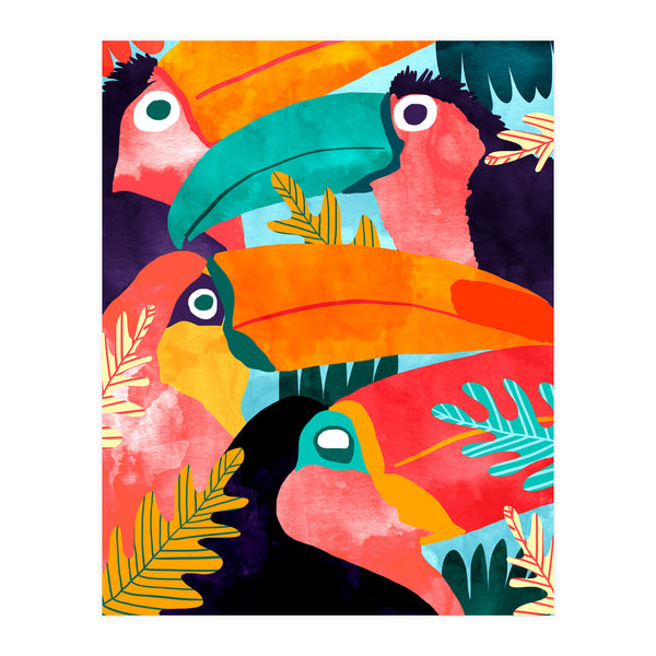 Toucan Flock (Print Only) Art Print by 83 Oranges | Arthaus