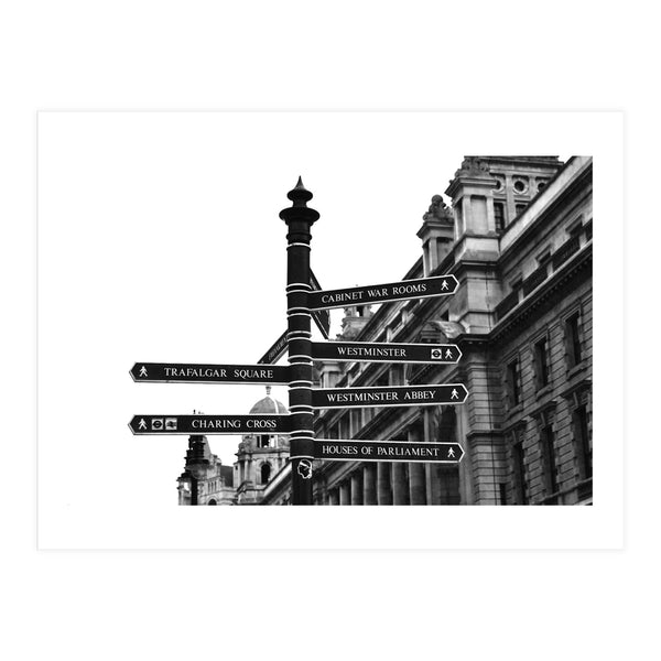 London Street Sign (Print Only) Art Print by PASiNGA | arthaus