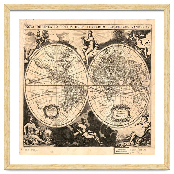 Old world mapa mundi Art Print by ConteMonfrey | Arthaus