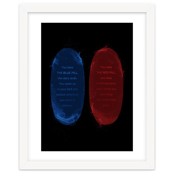 Red Blue Pills The Matrix Art Print by Nikita Abakumov | Arthaus