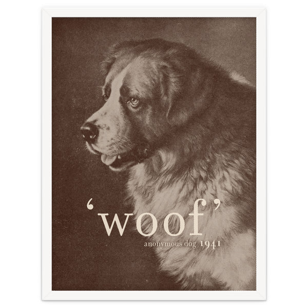 Famous Quote Dog Art Print by Florent Bodart | Arthaus