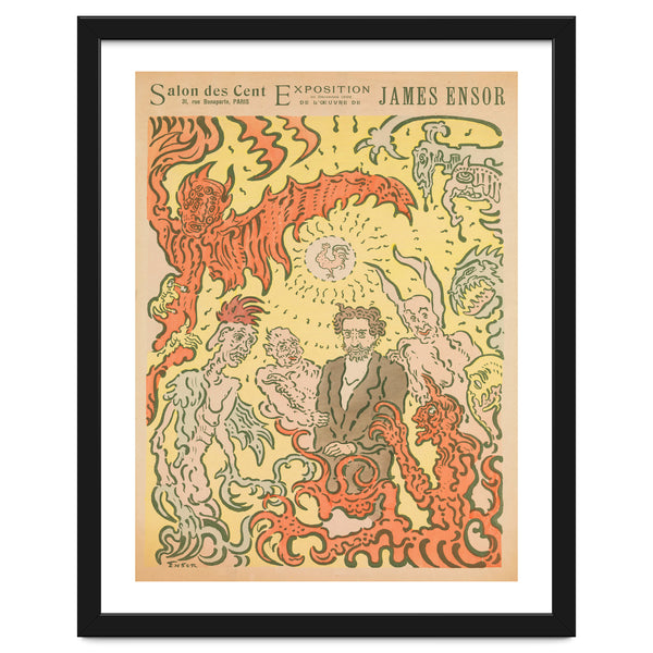 The James Ensor Exhibition Art Print by Nook Vintage Archive | Arthaus