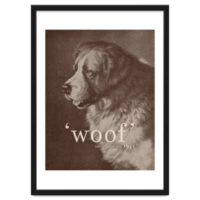 Famous Quote Dog Art Print by Florent Bodart | Arthaus