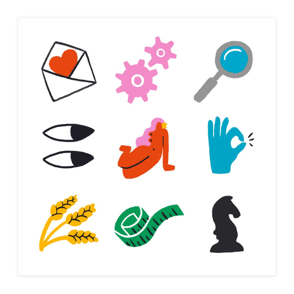 Virgo Emoji (Print Only) Art Print by Aley Hanson | Arthaus