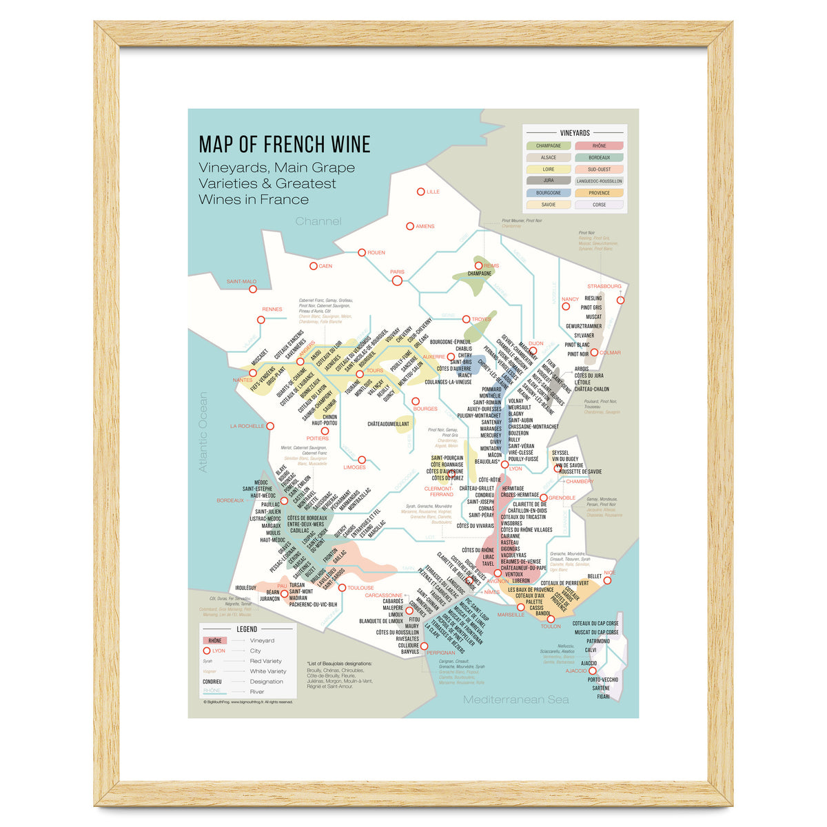 French Wine Map