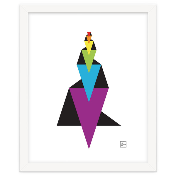 Fibonacci Triangles Version II Art Print by d/dx art | Arthaus