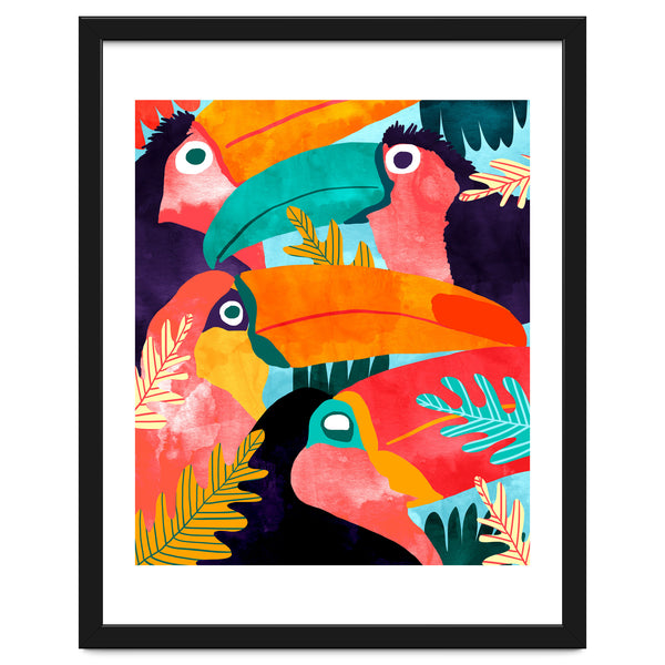 Toucan Flock Art Print by 83 Oranges | Arthaus