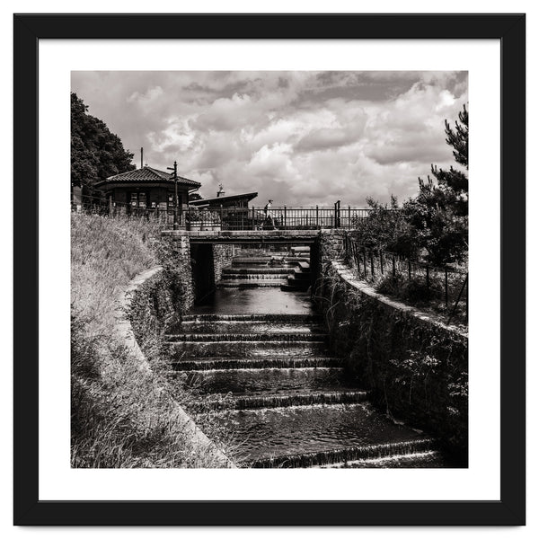 Crossing the Weir Art Print by Ray Morgan | Arthaus